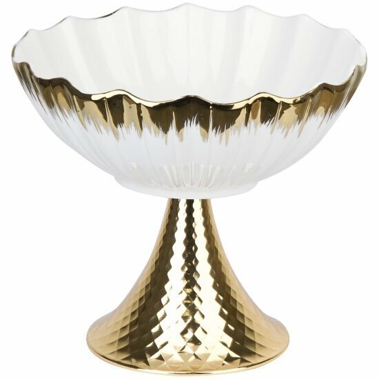 Блюдо Nouvelle на ножке, фруктовница "Маршмеллоу" 24,5 см (0530334)