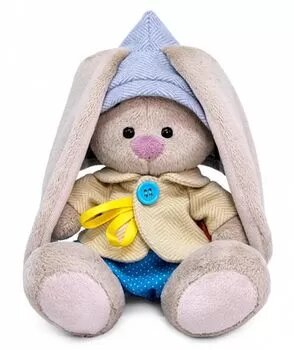Мягкая Игрушка BudiBasa Зайка Ми в твидовом костюме с шортиками (15см, малыш) SidX-426