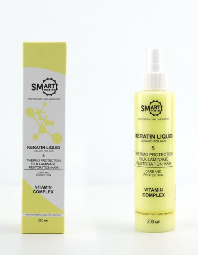 Жидкий кератин Смарт мастер термозащита и ламинирование волос натуральная косметика