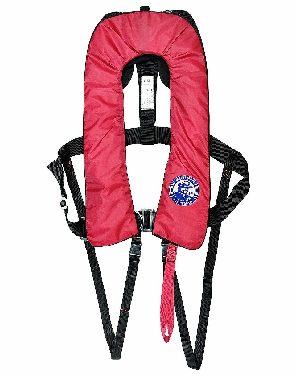 Жилет надувной автоматический "Мореман Комфорт", 150 N, красный (10268831)