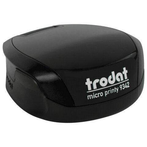 Оснастка для печатей карманная, D=42 мм, синий, TRODAT 9342 MICRO P4, корпус черный, подушка, 163186
