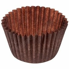 Капсулы бумажные d-80мм h-25мм уп/1000шт коричневые /формы бумажные/ тарталетки бумажные