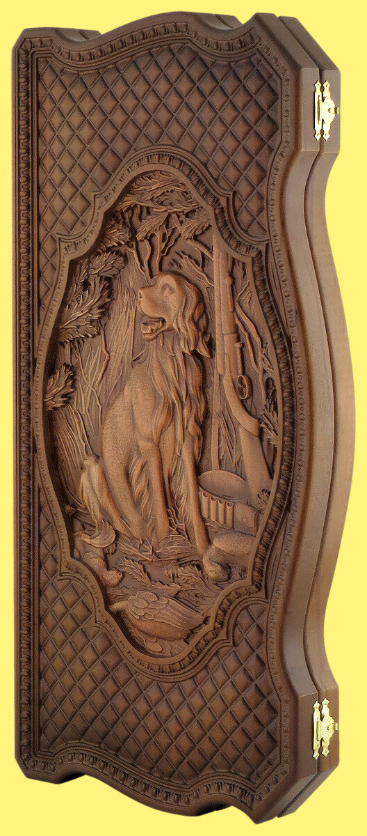 Нарды Пёс (филигранные, бук)