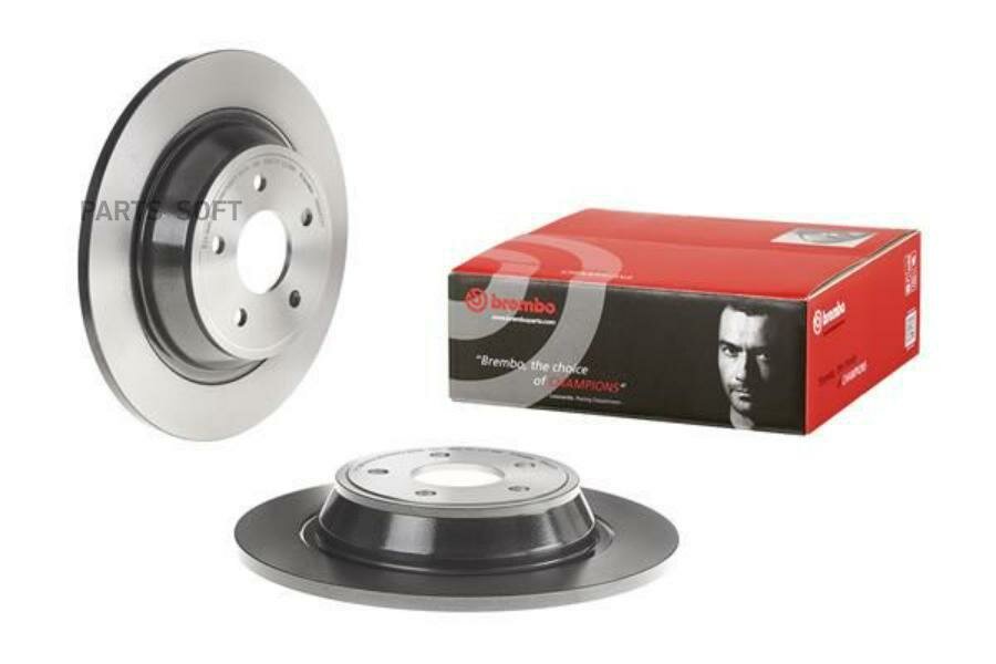BREMBO 08. N257.21 Диск тормозной задн. с УФ покрытием FORD MONDEO V Hatchback (CE) 09/14-> / FORD MONDEO V Saloon (CD) ()