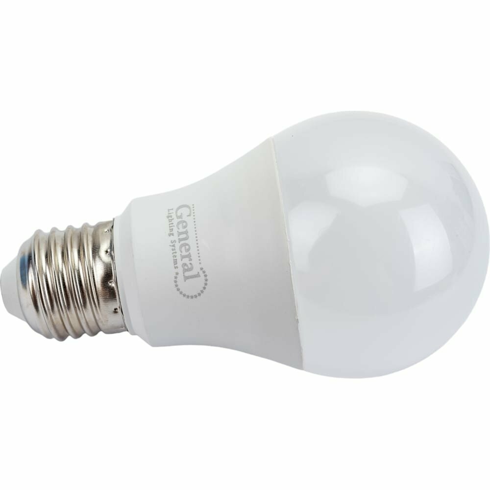 Лампа светодиодная General Lighting Systems GLDEN-WA60-14-230-E27-4500, 14Вт, 1050Лм, 230В, цоколь E27, колба А60 (груша), 4500К - нейтральный белый свет 637100