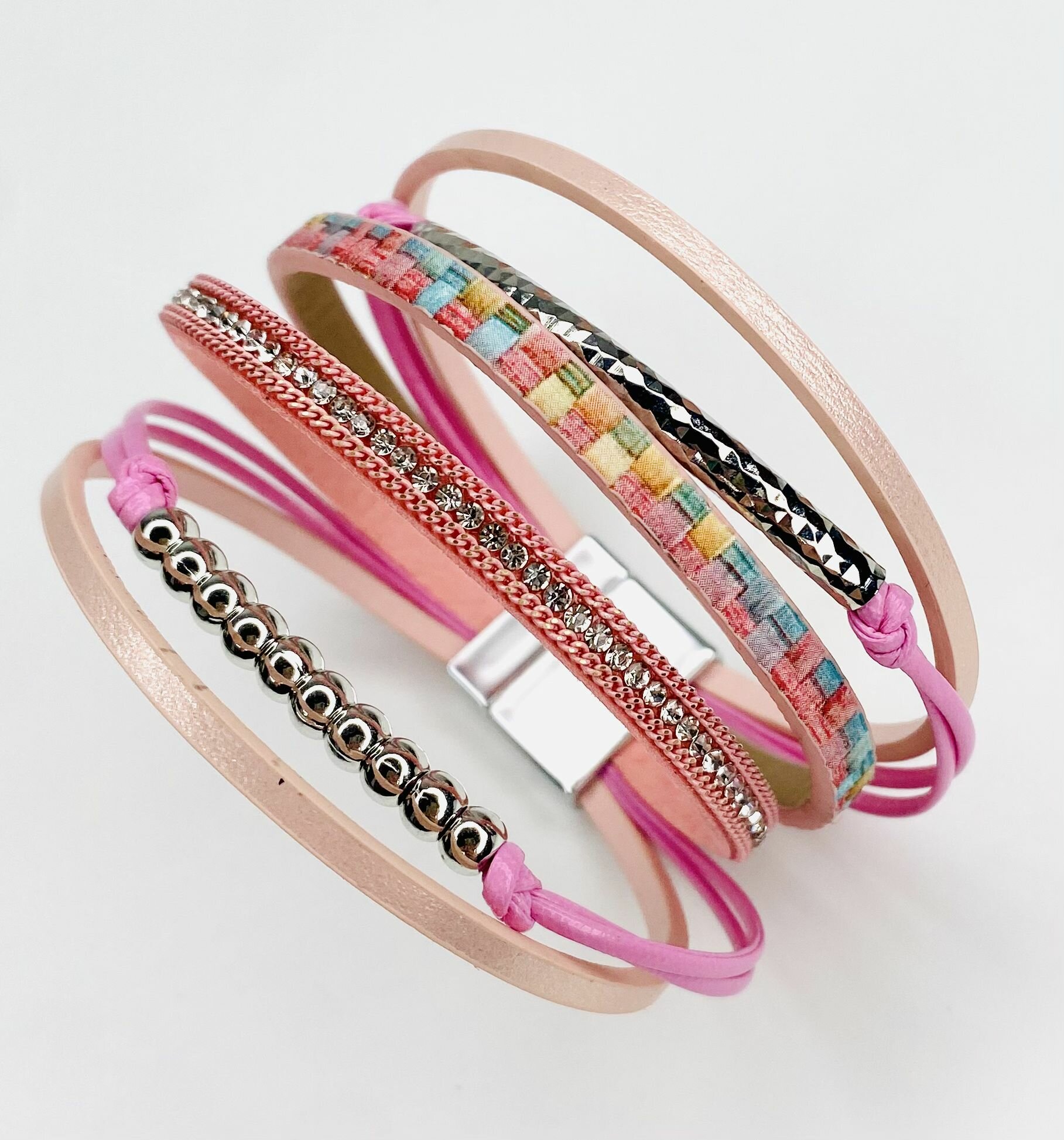 Браслет, искусственный камень