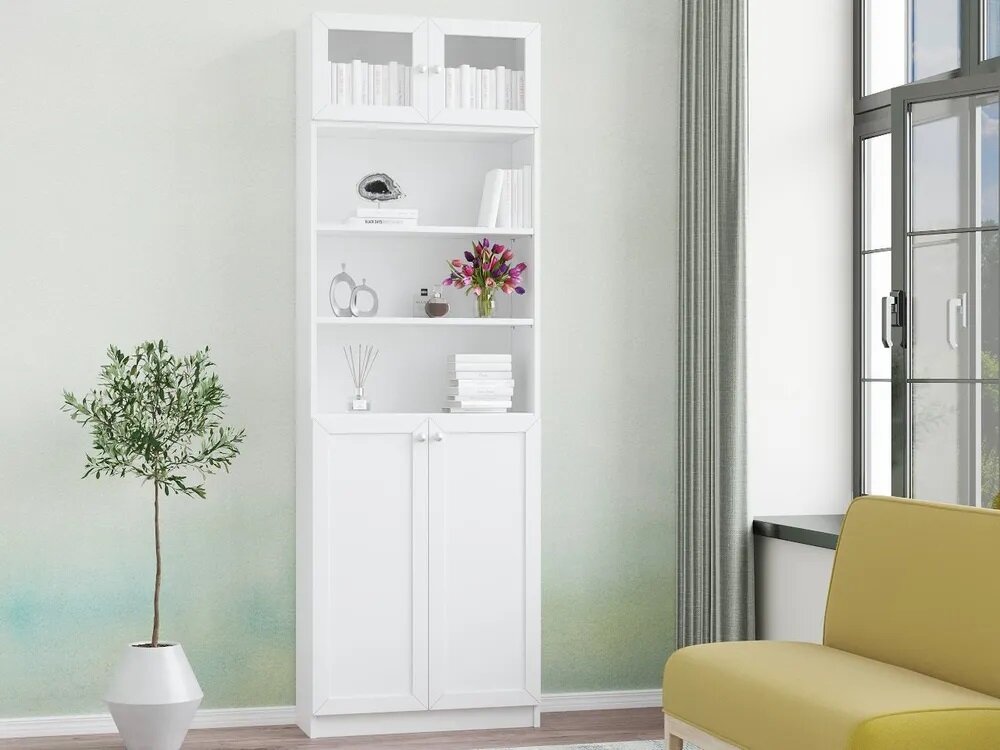 Шкаф книжный стеллаж Билли Billy по мотивам Икея Ikea с антресолью - 23 80x30x237 для книг