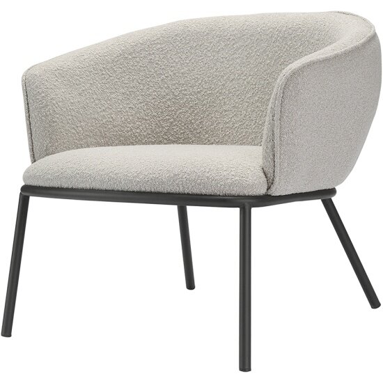Лаунж-кресло Bergenson Bjorn Paal букле, серое