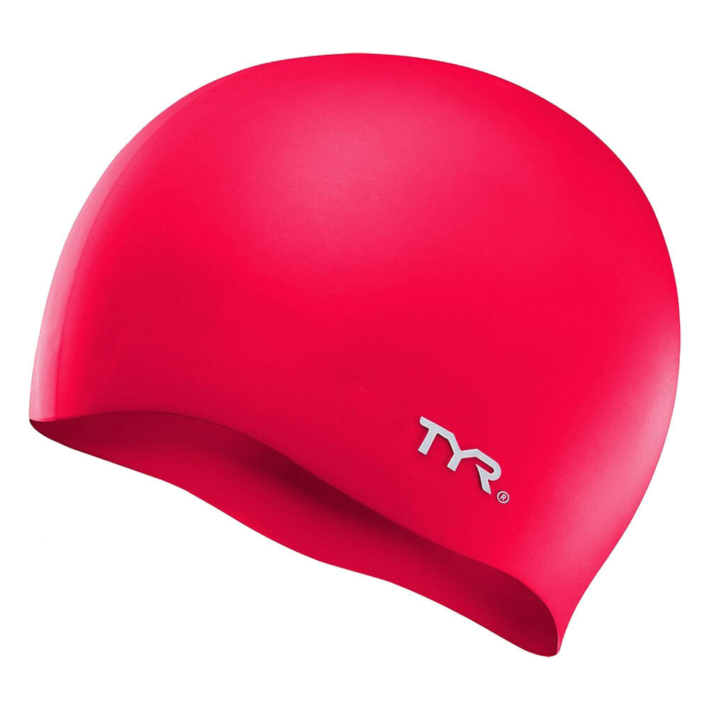 Шапочка для плавания Tyr Wrinkle Free Silicone Cap, Lcs-610, красный (senior)