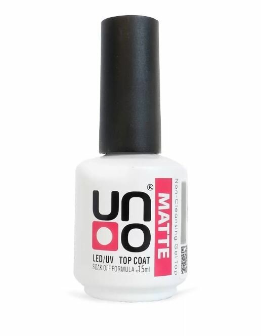 Верхнее покрытие матовое топ UNO Matte top coat, 15 мл