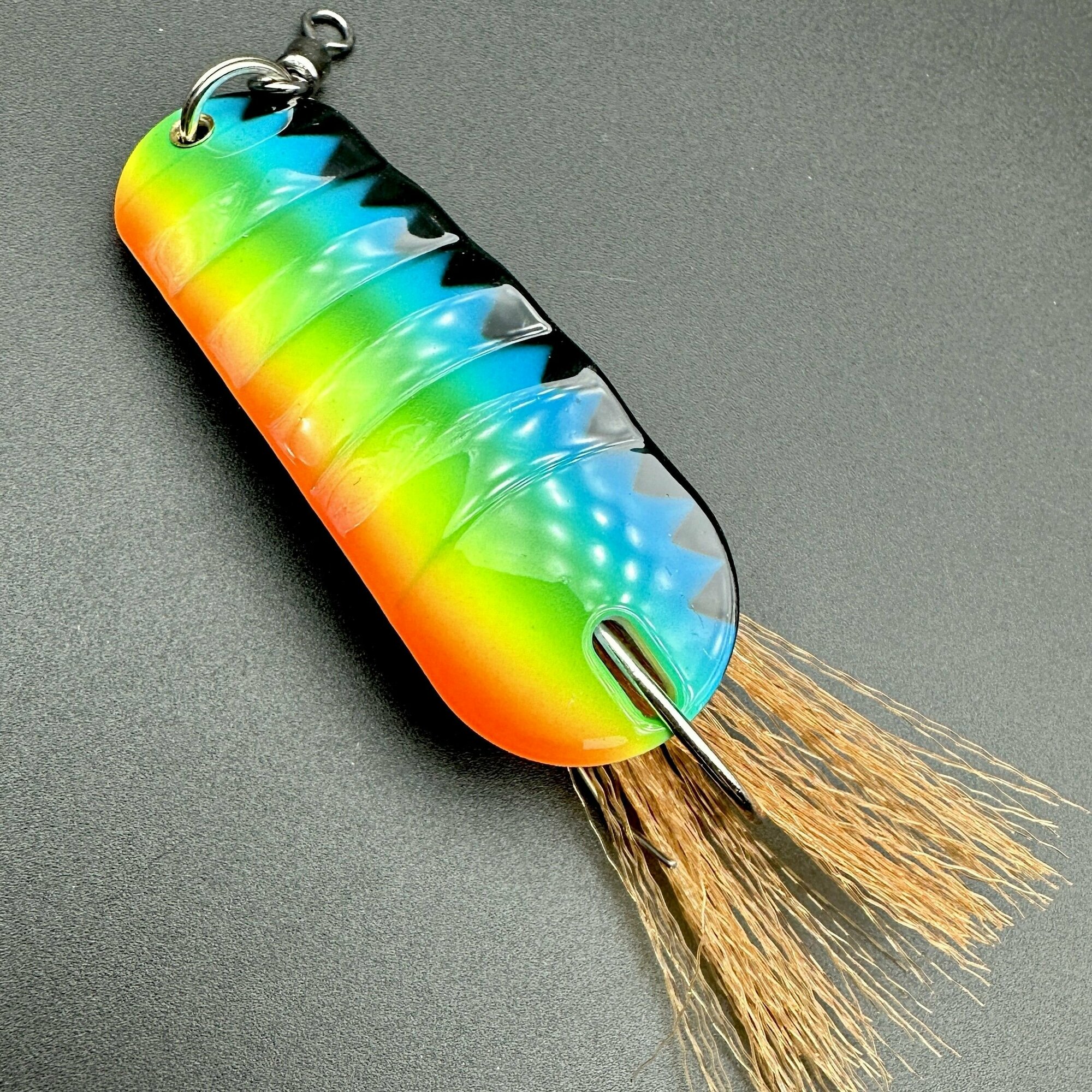 Блесна колеблющаяся незацепляйка Abu Garcia Atom 20 гр для летней рыбалки на окуня, щуку, судак жерех, лосось