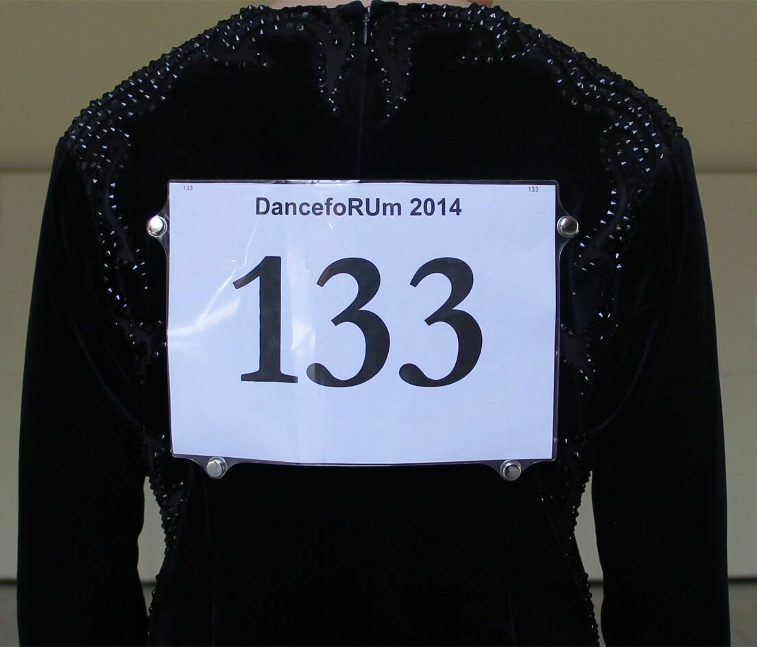 Держатель номера для бальных танцев 1шт.