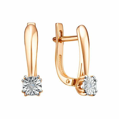 Серьги ЗлатаМира, золото, 585 проба