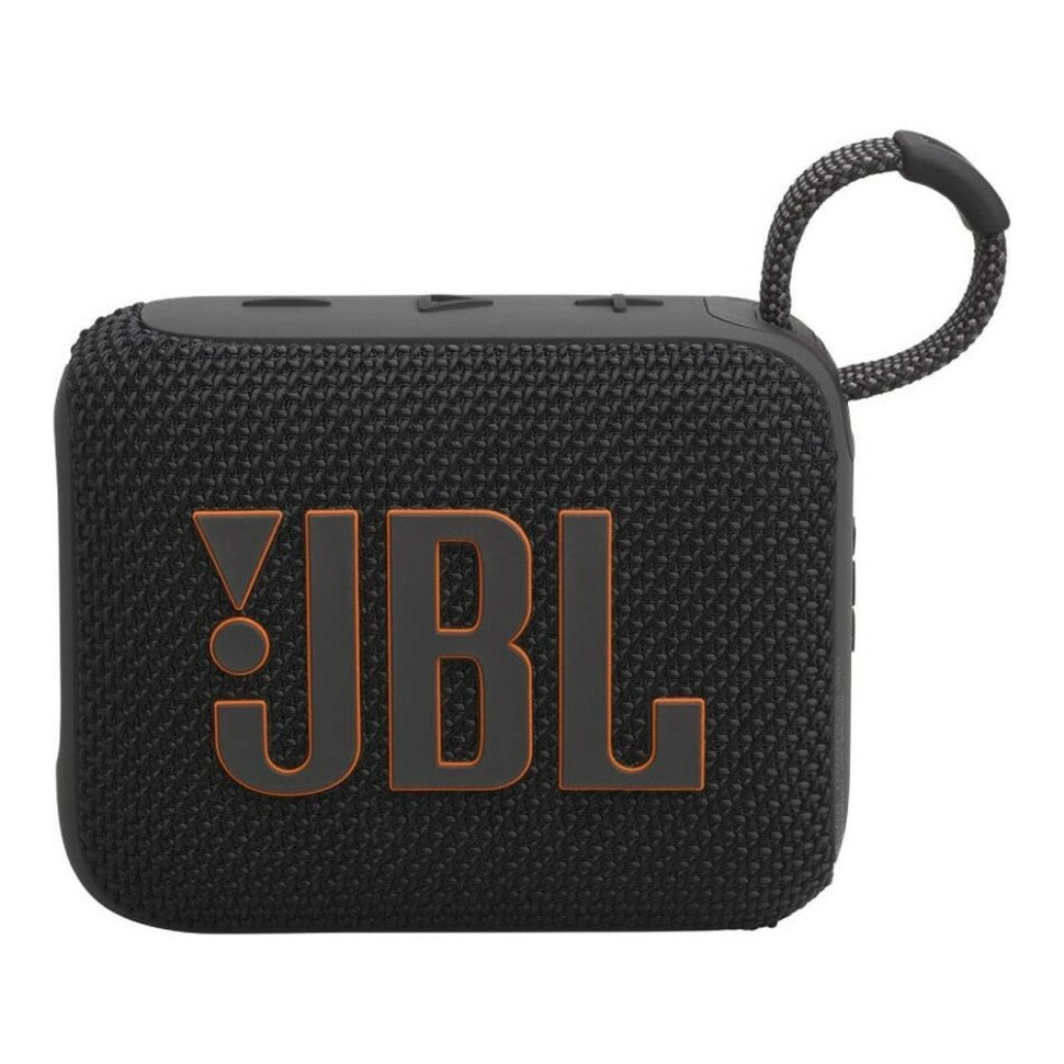 Портативная колонка JBL Go4, влагозащищенная, Black (GO4-BK)