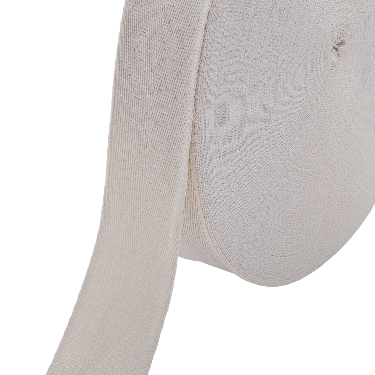 Лента киперная Айрис, 13 г/м, 100% полиэфир, 40мм*50м (02 молочный)