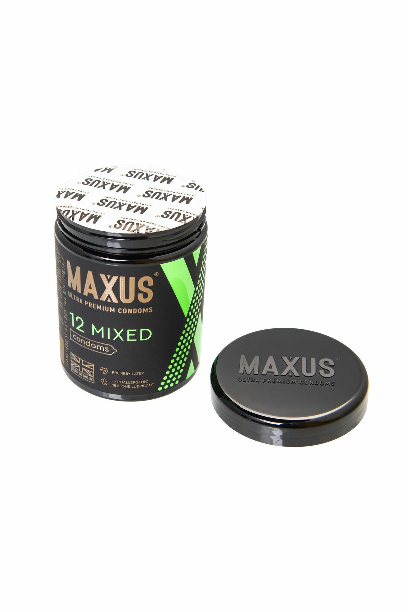 Презервативы "Maxus Mixed", 12шт, ультратонкие, с кондомницей — фото 1