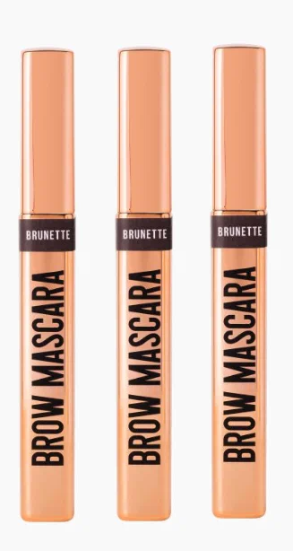 Тушь для бровей Stellary Brow mascara, тон 01 темно-коричневый, 8 мл 3 шт