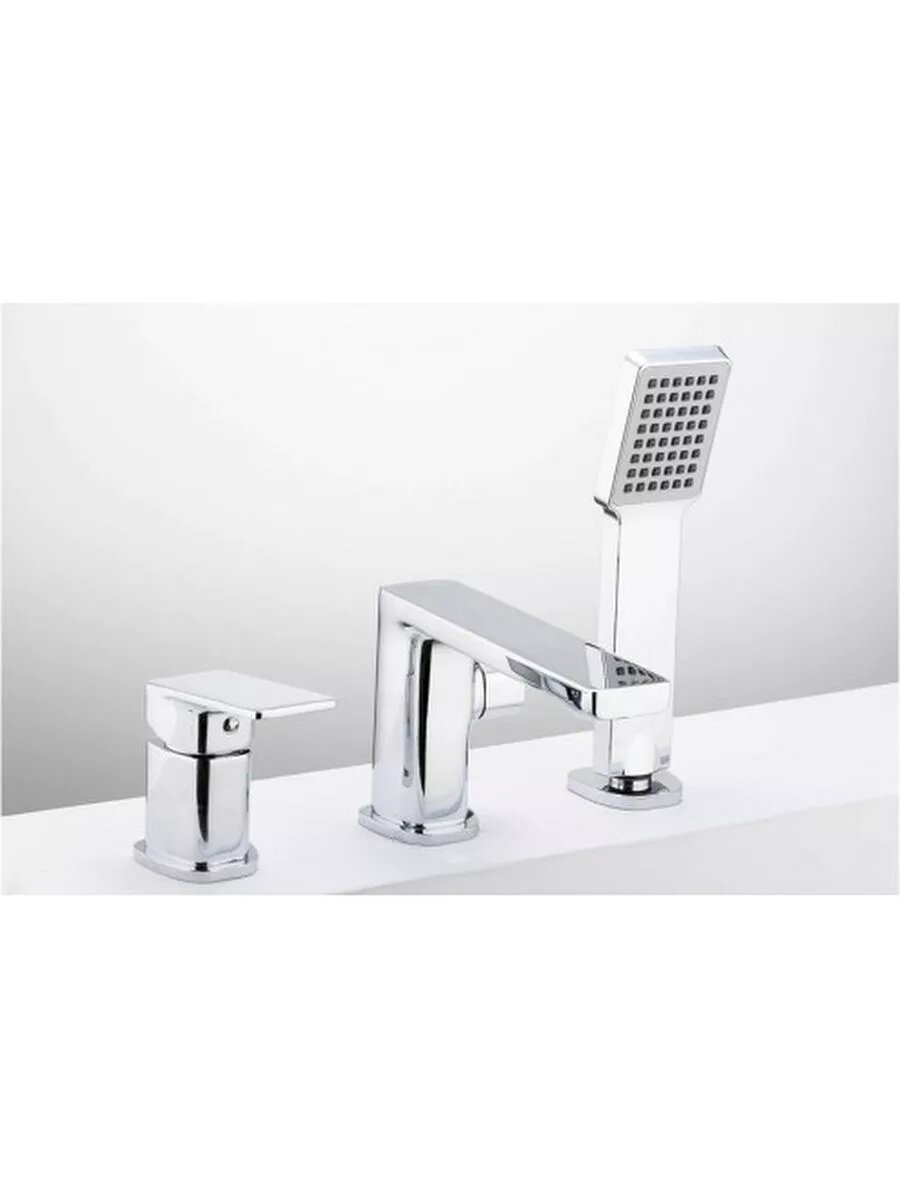 Смеситель на борт ванны Frap F1146, латунь, рычажное управление, хром