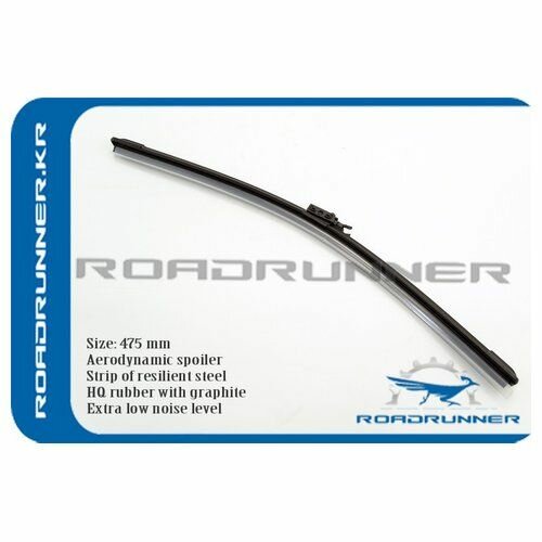 Щетка стеклоочистителя бескаркасная 475 мм RR-475-F-G, , шт ROADRUNNER RR475FG