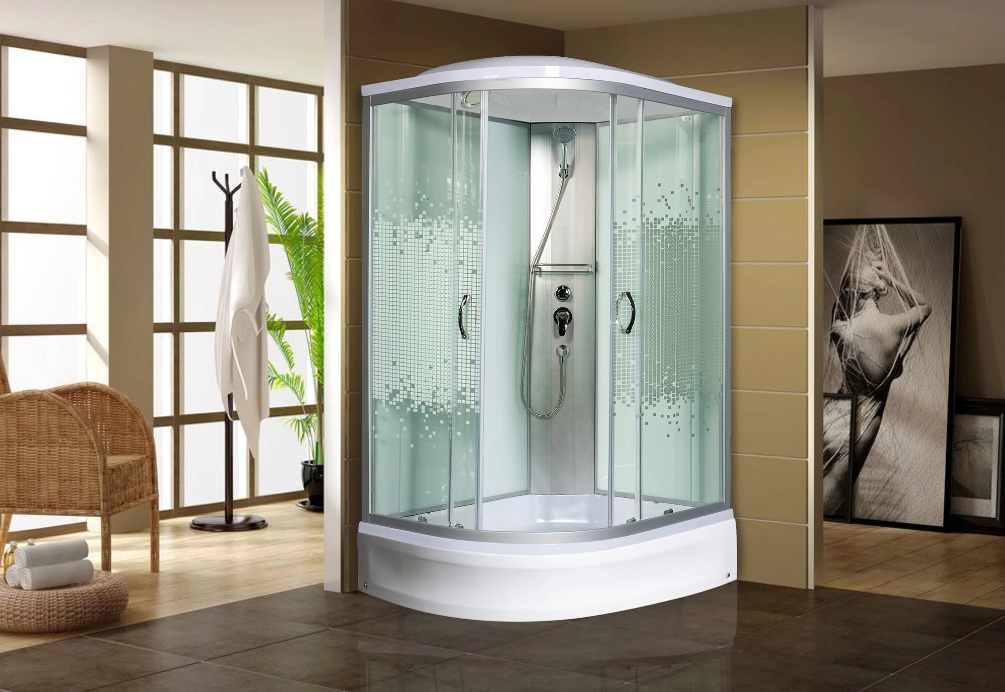 Душевая кабина Мономах 120/90/24 МЗ 120x90 R 10000005828