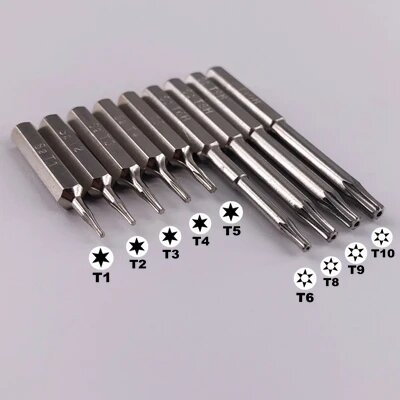 Прецизионная отвертка Kingeser 3/25 дюйма Torx T1-T10H 9 PCS