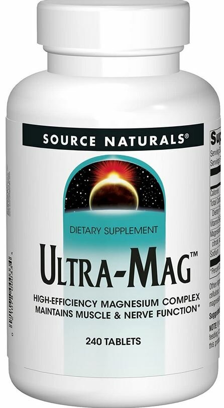Ultra-Mag (Комплекс магния) 240 таблеток (Source Naturals)