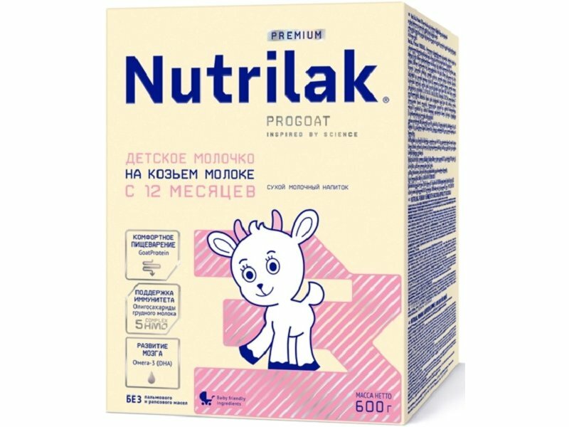 Молочко детское сухое Нутрилак (Nutrilak) 3 Premium на козьем молоке 600г