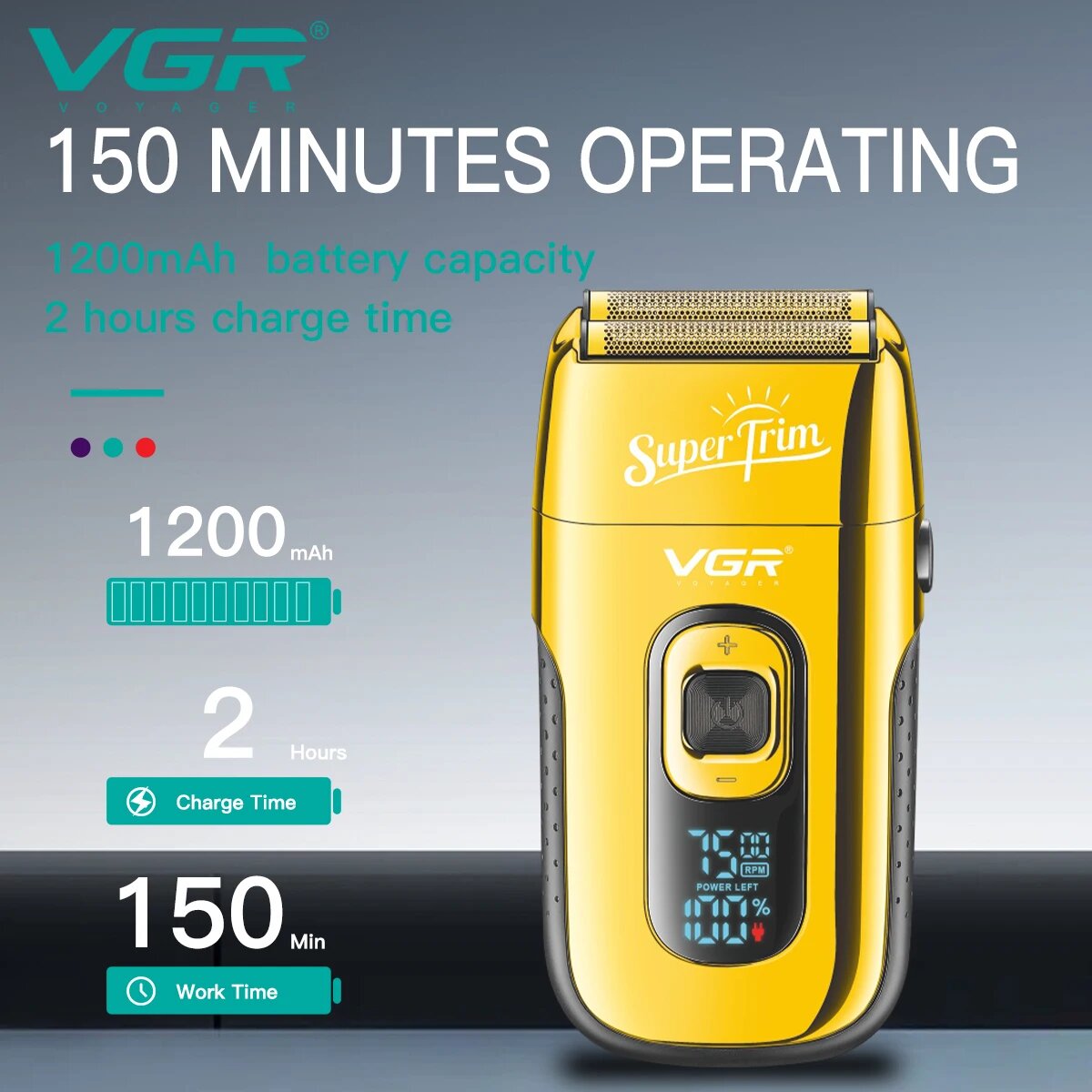 Электробритва VGR V-332 silver without box — фото 1
