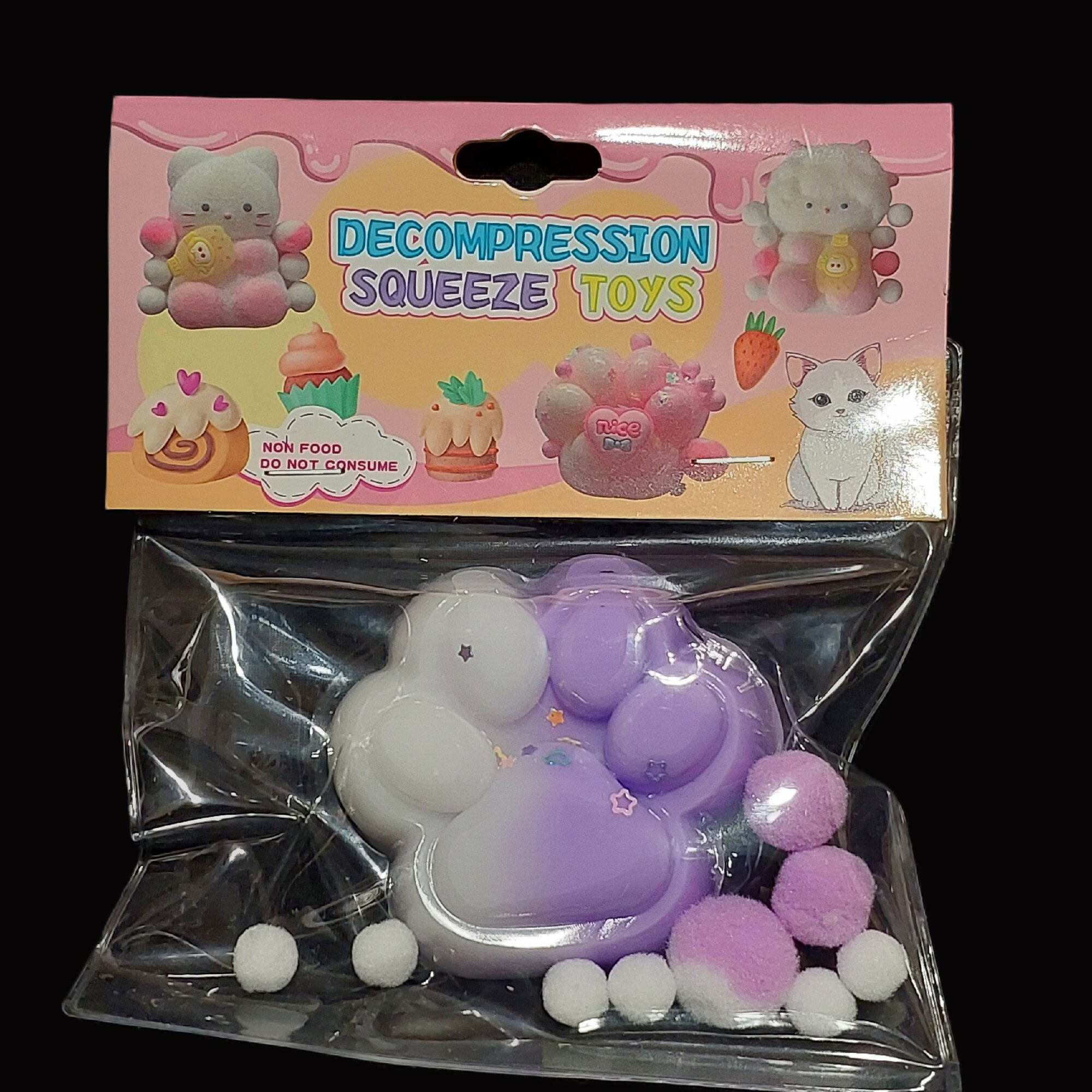 Игрушка сквиш кошачья лапка антистресс