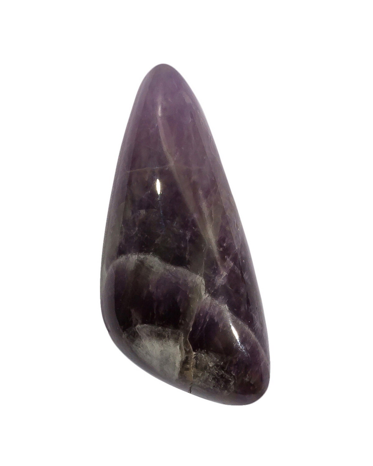 Кабошон из минерала Аметист, натуральный камень, размер: 35х15х6 мм.