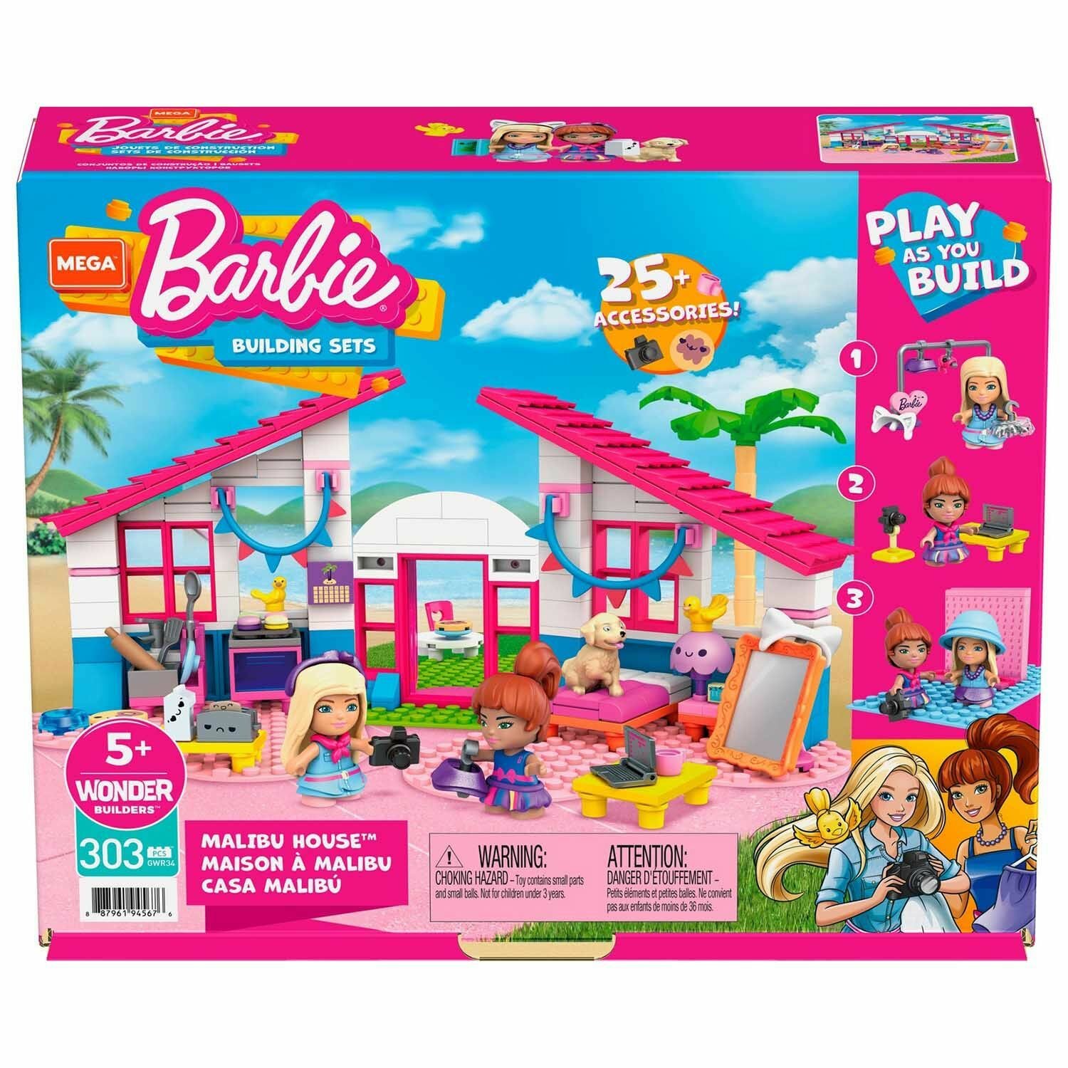 BARBIE Конструктор Mega Construx Домик мечты GWR34