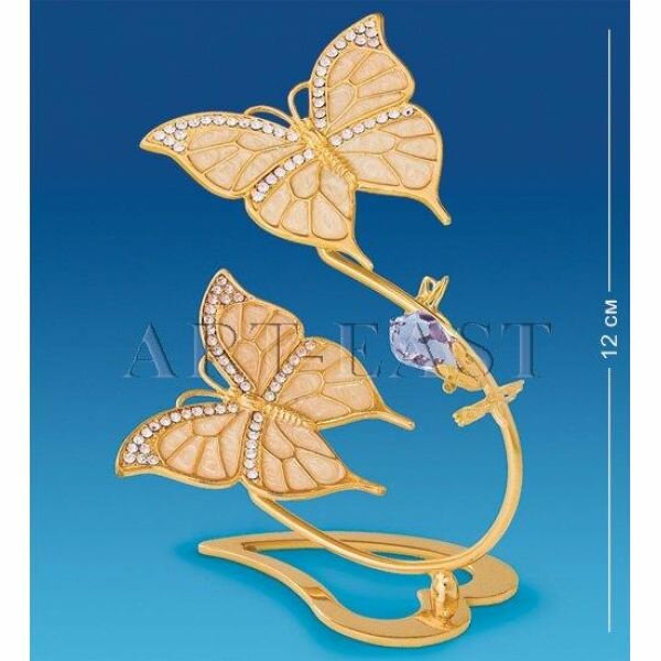 Композиция Бабочки со стразами A6401 Crystal Temptations, Металл, кристалл