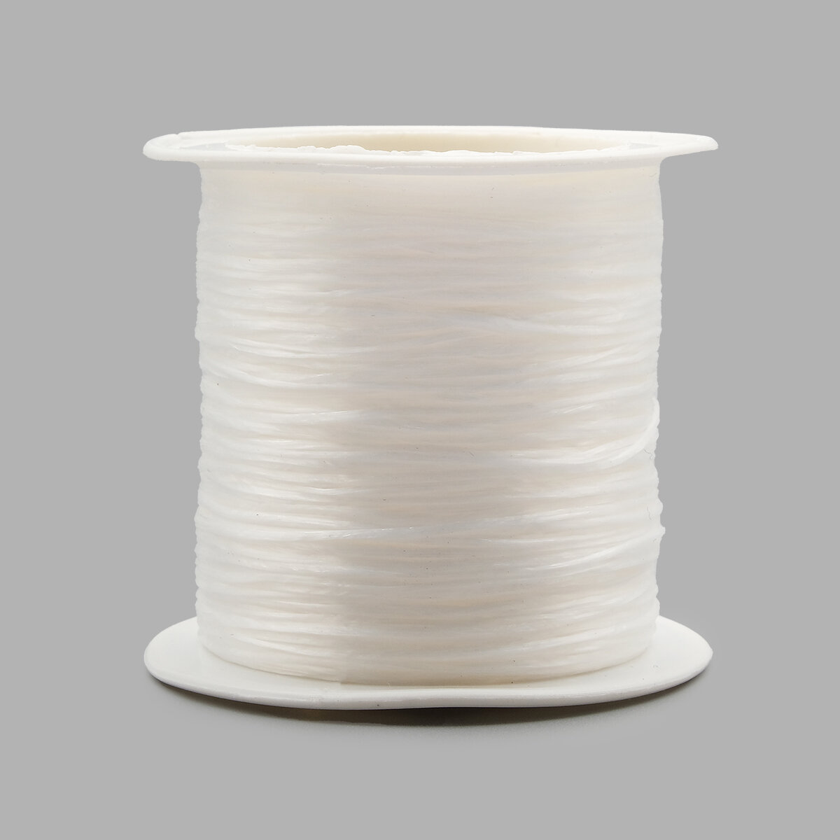 Нить резинка без оплетки, Айрис, силикон, катушка 30 м (белый), 10 шт
