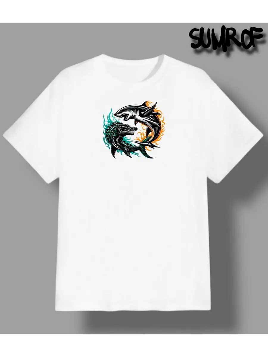 Футболка акула