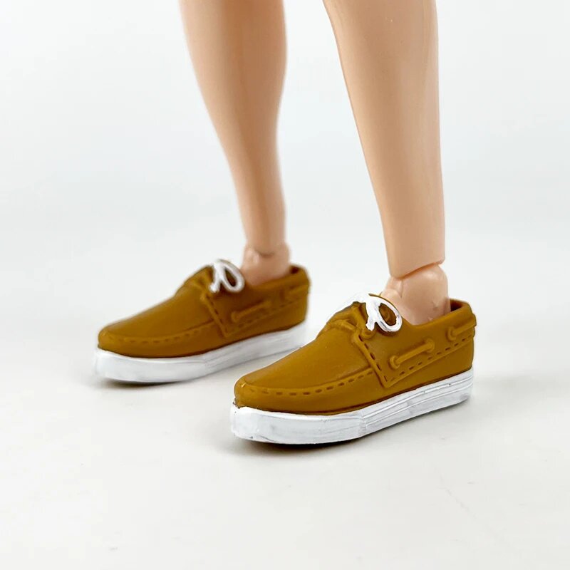 Кожаные лодочки для куклы Кен, цвет new No.2 shoes