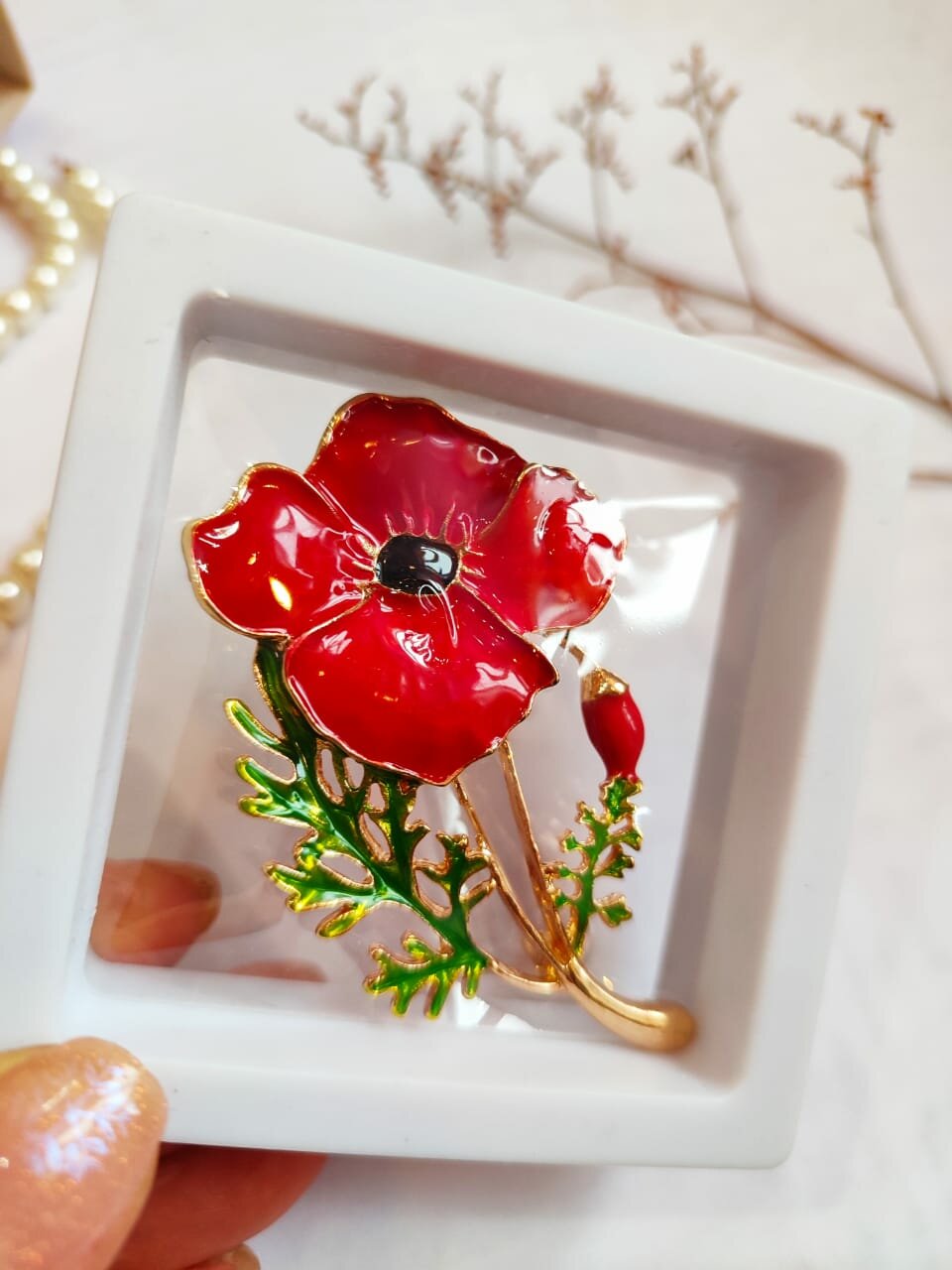 Брошь, эмаль