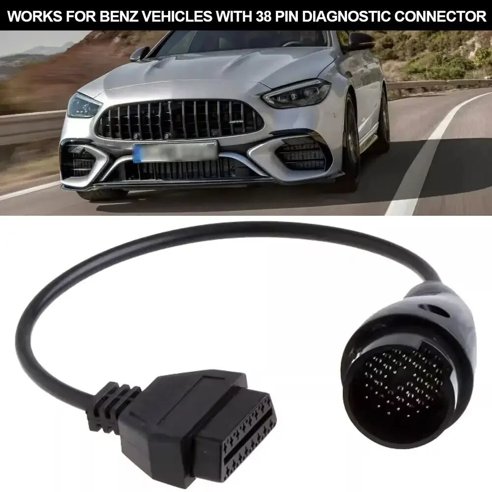 Диагностический адаптер OBD2, переходник с 38 на 16 на 14 контактов, для Mercedes Benz, диагностический адаптер