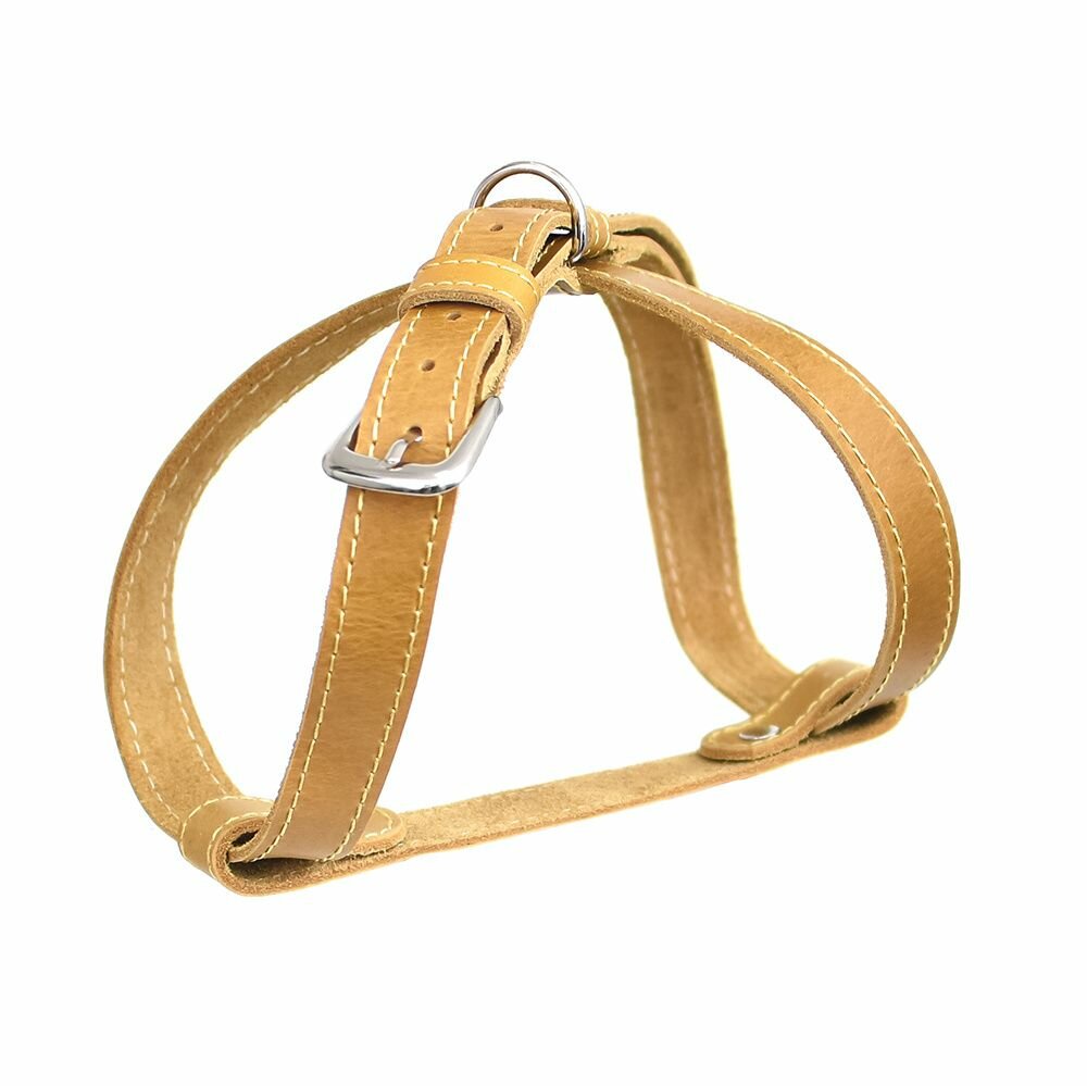 LeLap амуниция шлейка Roux из натуральной кожи, рыжая, S