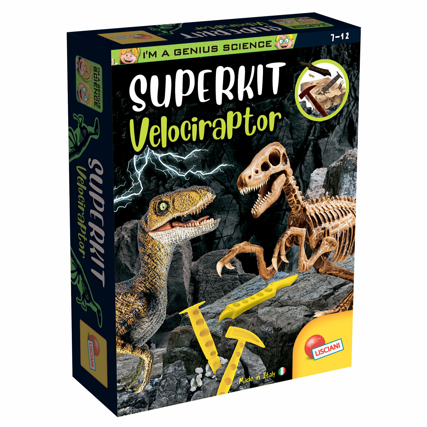 Игровой набор для раскопок Lisciani Велоцираптор, Genius Science