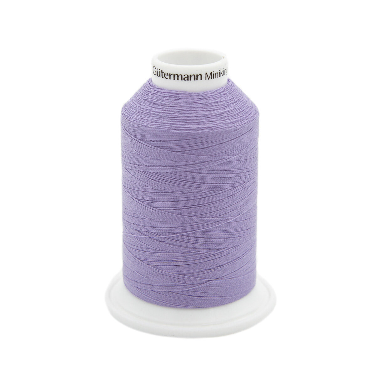 13 Нить Miniking 120/1000 м оверлочная, 100% полиэстер Gutermann 715263 (158 св. сиреневый)