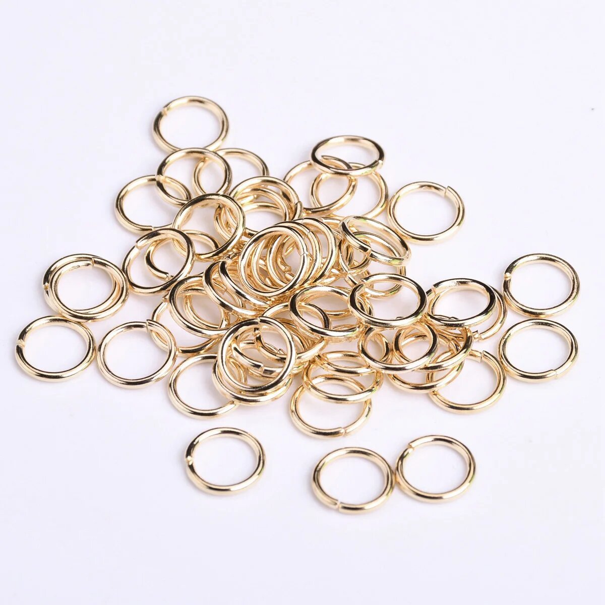 Раздельные кольца Siancolary, сплав железа, золото/серебро/золотой цвет KC Gold Color, 4mm (450pcs)