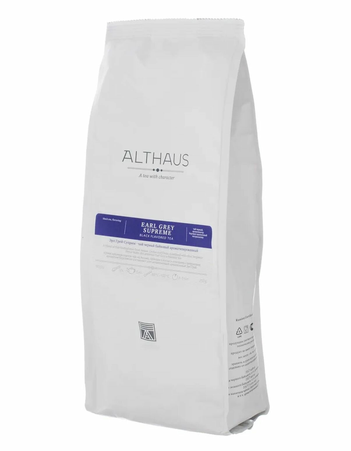 Althaus Earl Grey Supreme черный листовой чай, 250 г