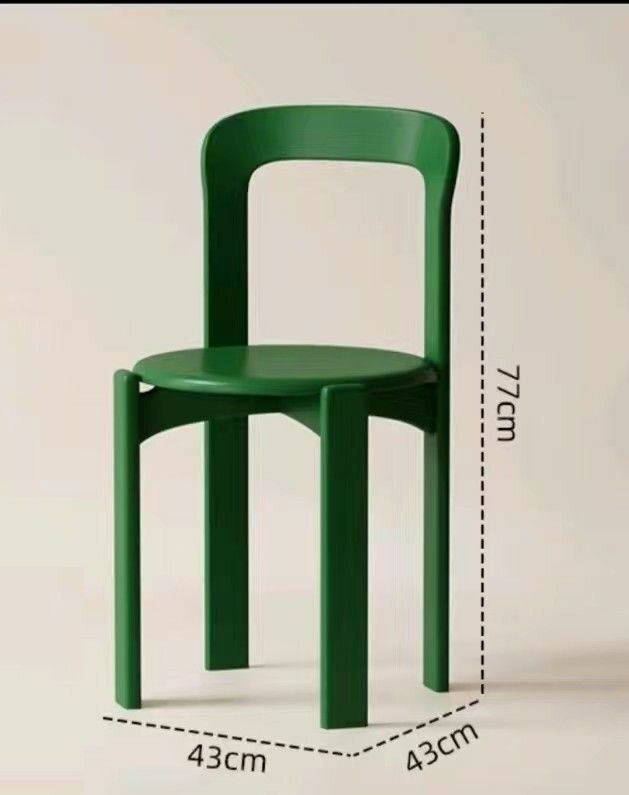 Современный минималистский обеденный стул из массива дерева, стул из массива дерева для домашней гостиной