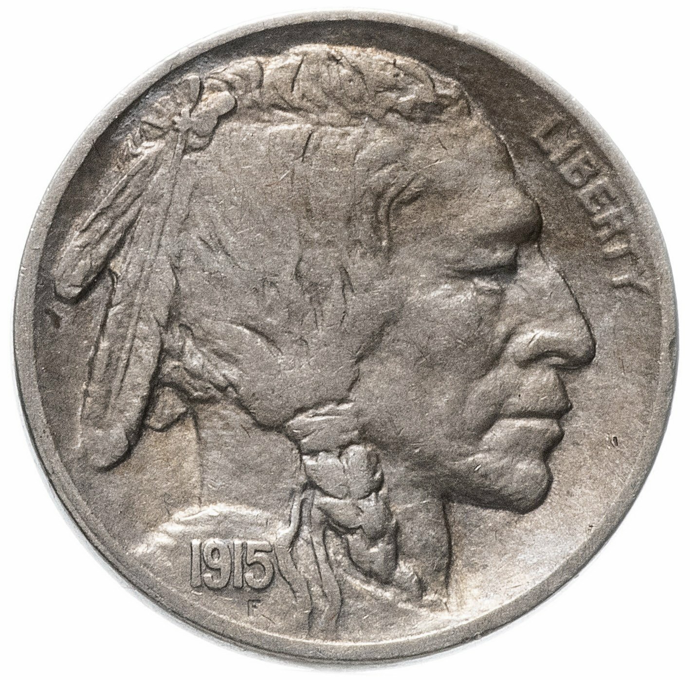 США 5 центов cents 1915-1937 Buffalo Nickel, Мельхиор медь-никель, в сохранности VF-XF