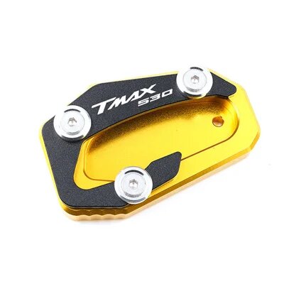 Для Yamaha T-MAX TMAX 530 560 SX DX TMAX 530 TMAX 560 TECHMAXTMAX 2017-2022 подставка для мотоцикла, подставка для ног, боковая подставка, опорная пластина Желтый, TMAX530 Gold