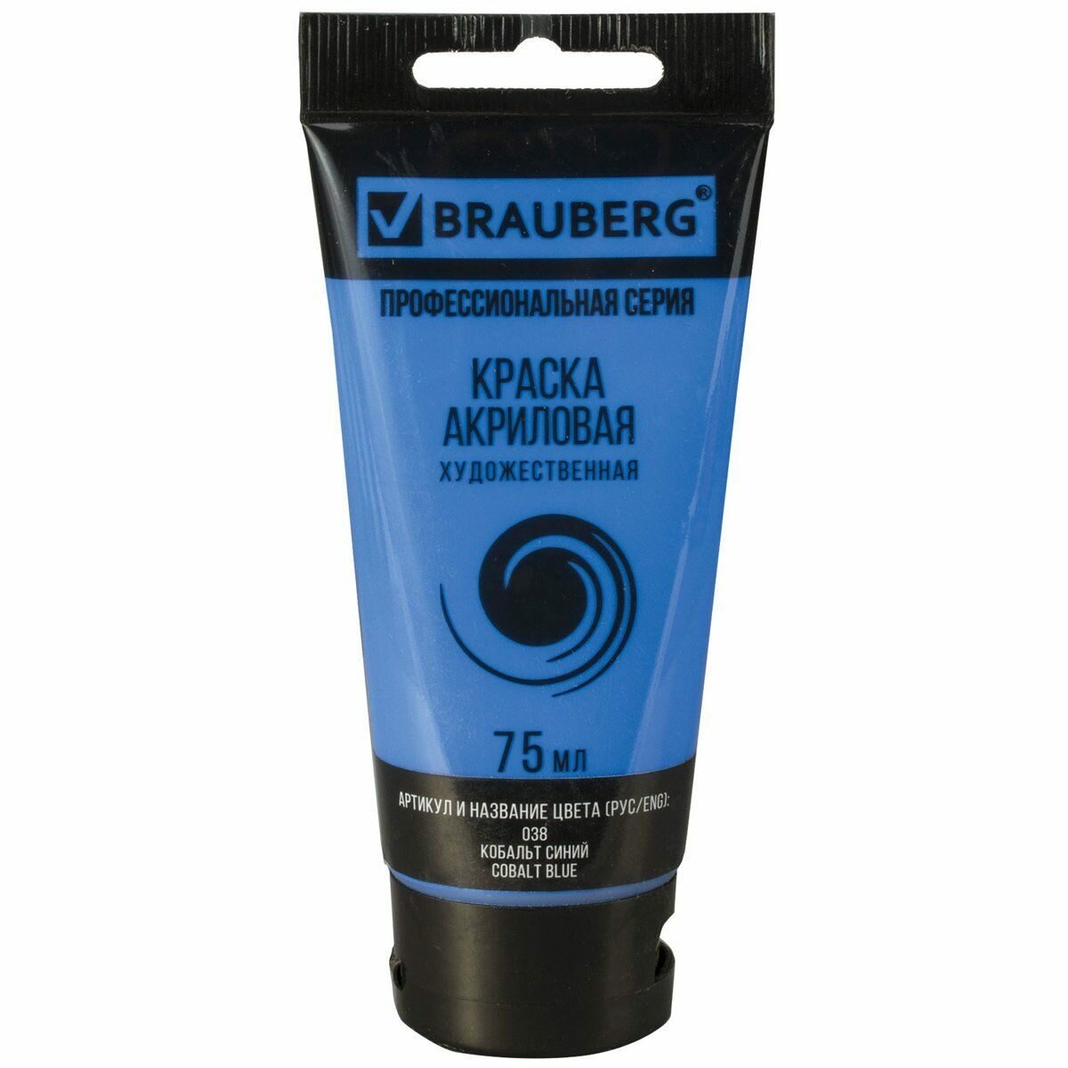 Акрил BRAUBERG 75 мл Кобальт синий 038