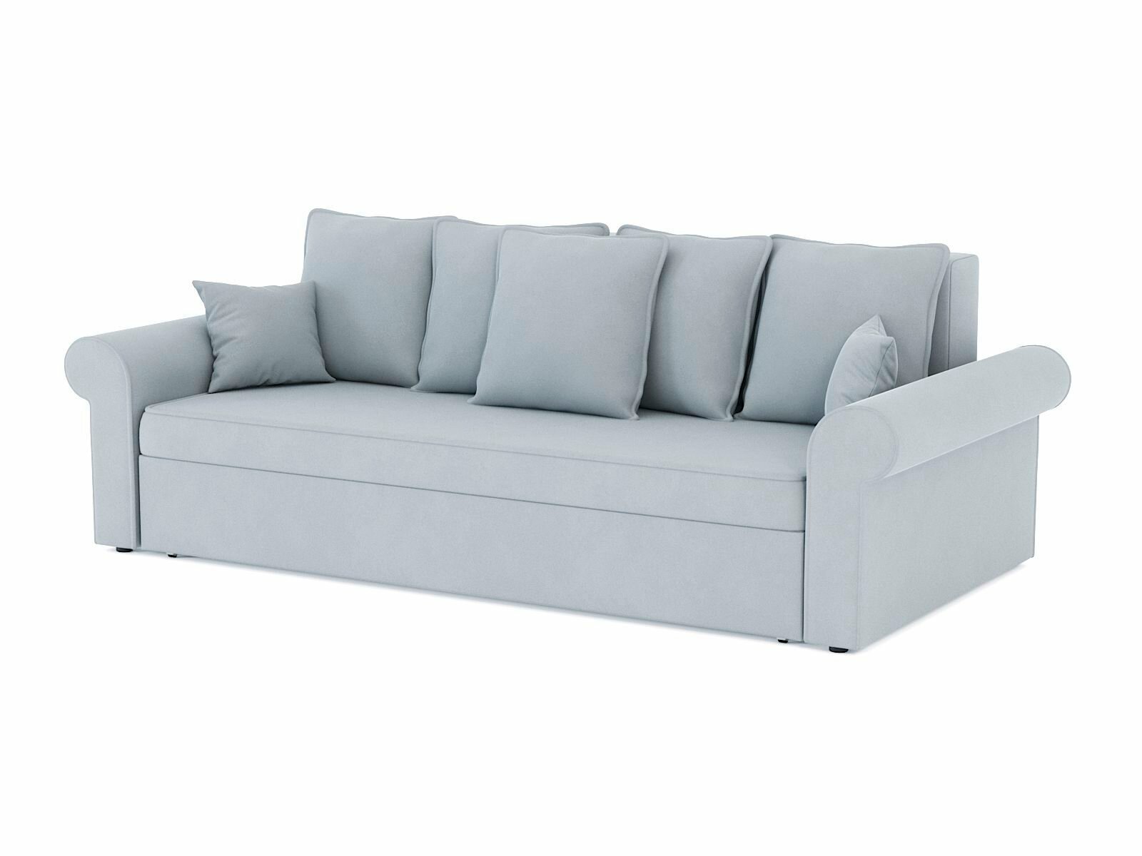 Диван-кровать Гамбург еврокнижка, велюр Зара Маус 12, ящик для белья