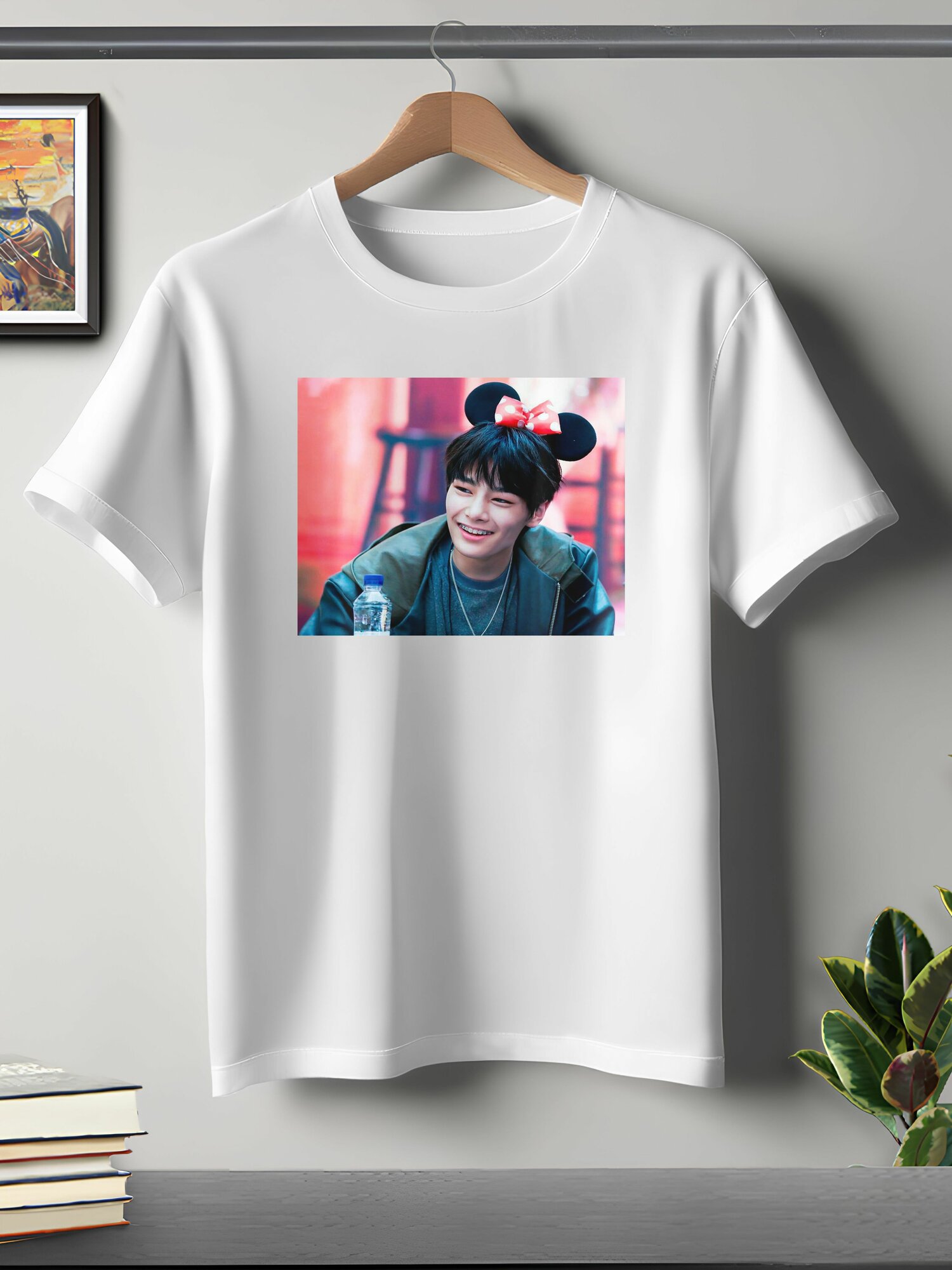 Футболка  Детская ONEQ 122 (7-8) размер с принтом Stray Kids, белая