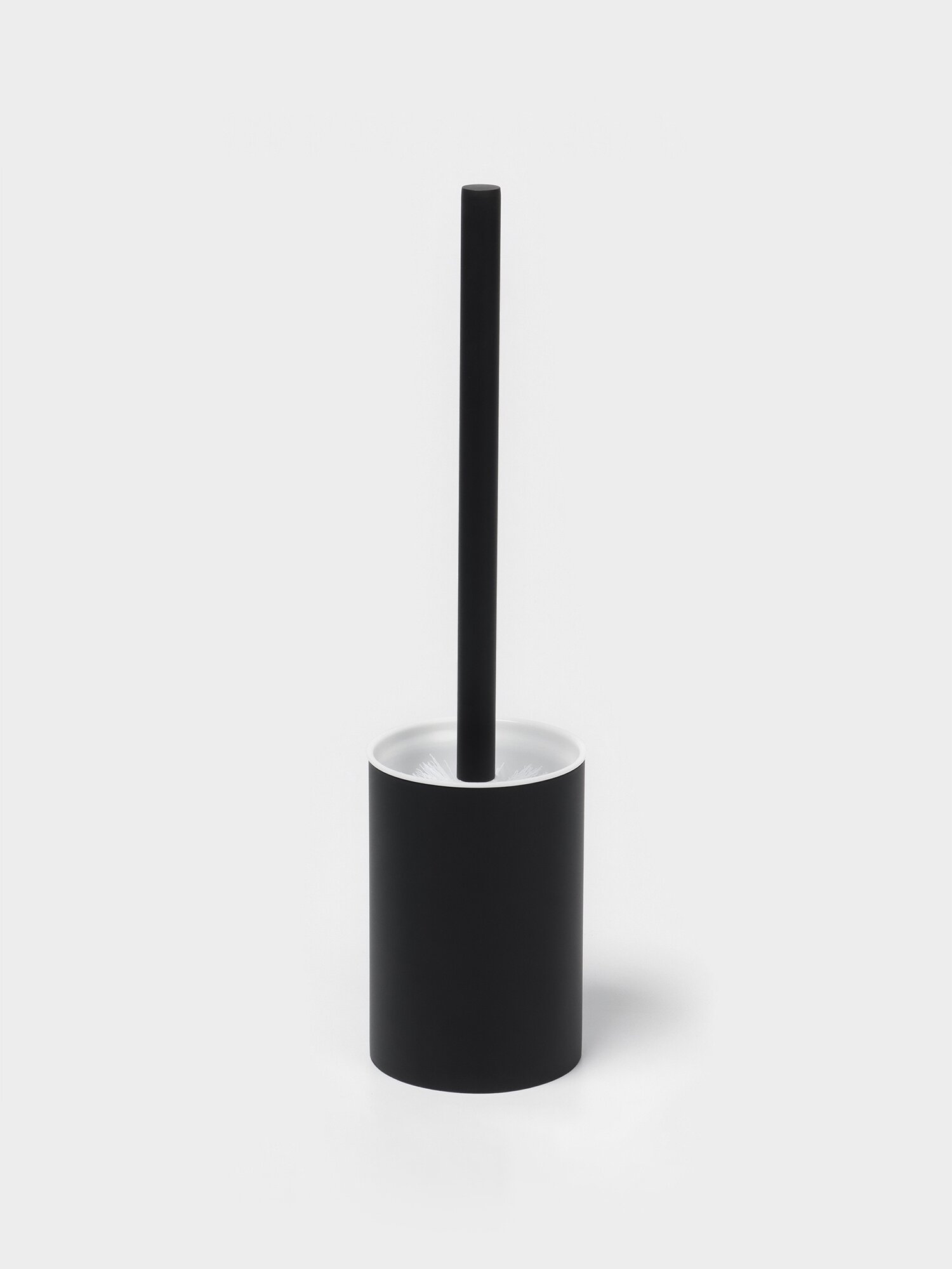 Ёршик для унитаза напольный Stölz с подставкой, цвет черный, металл