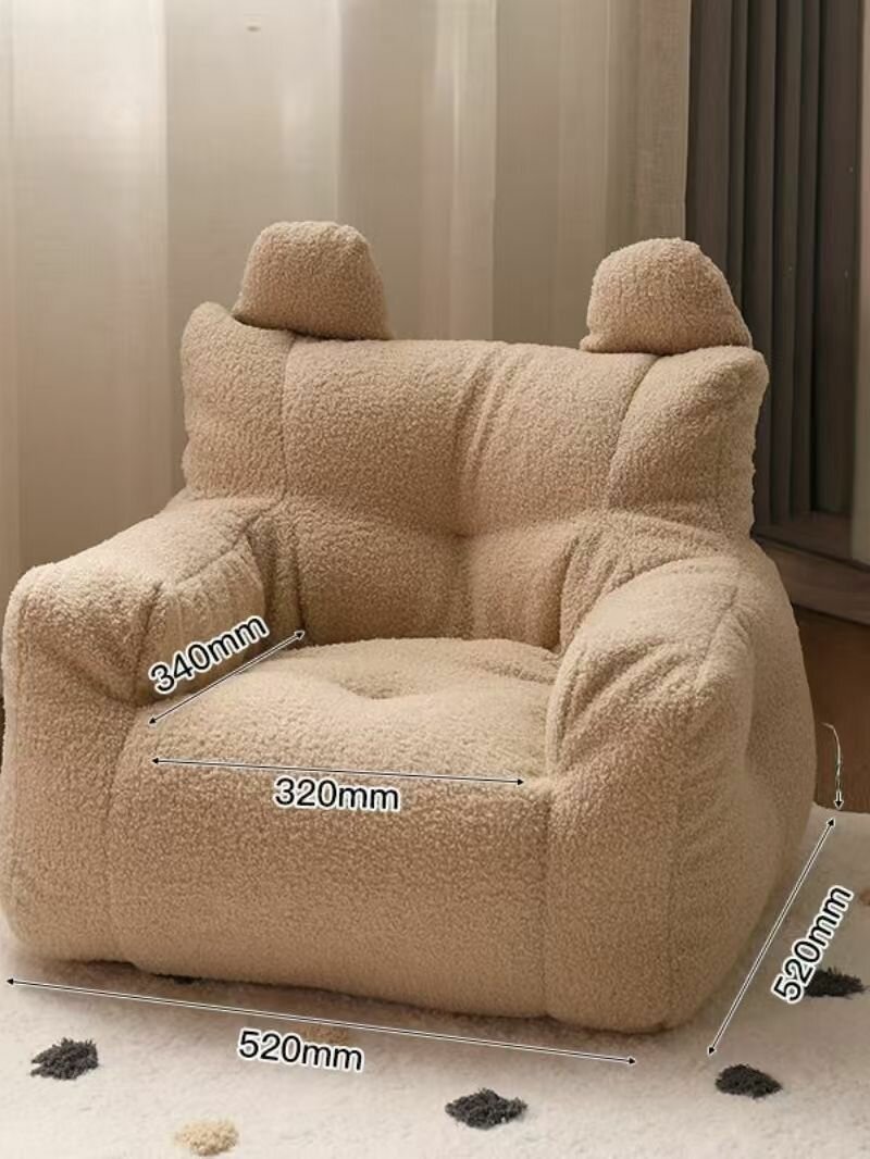 Детский диван "A76V", с подлокотниками, легкий, мягкий, с карманами, 52x52 см